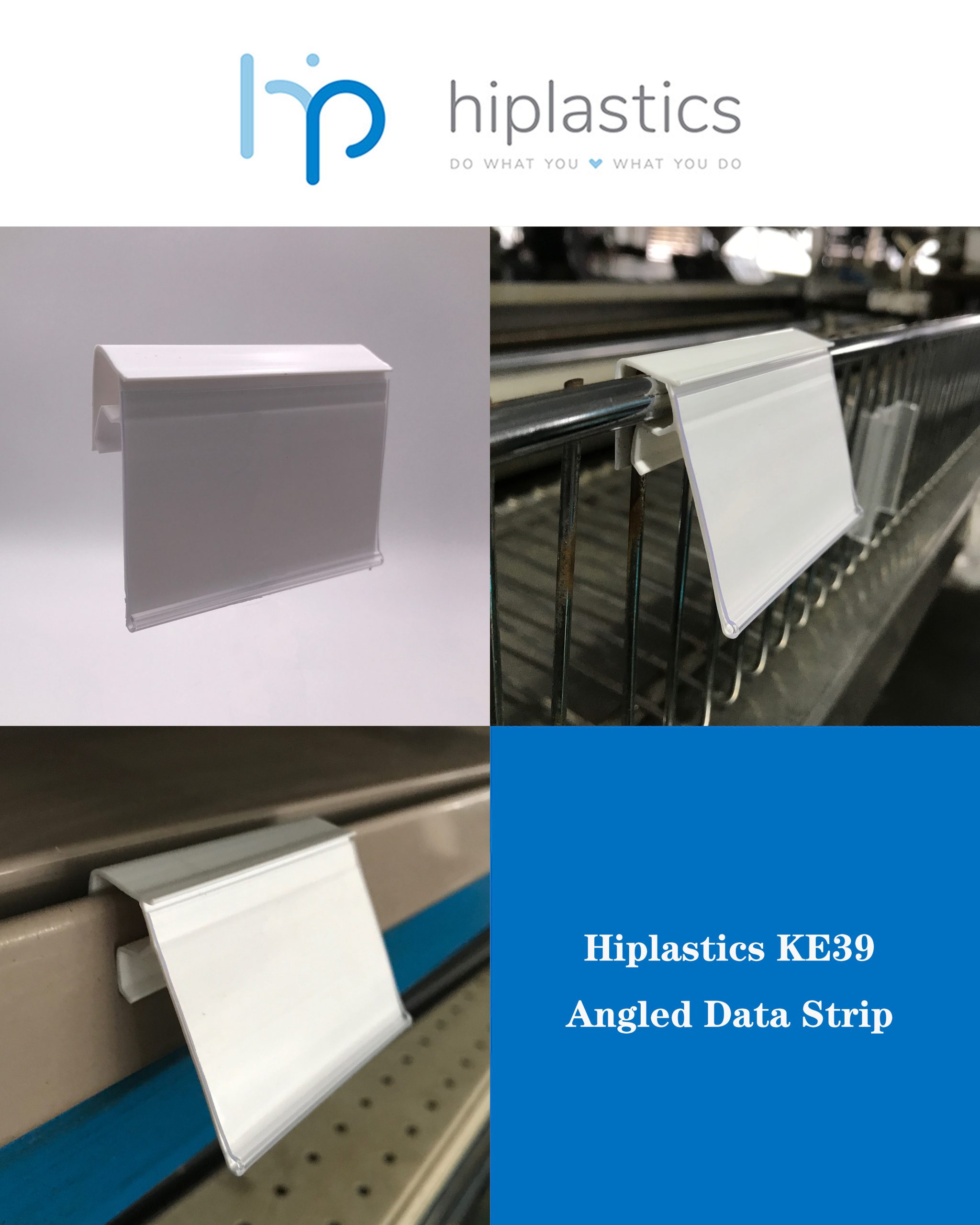Hiplastics KE39 Angled Data Strip Using in Store - Hiplastics