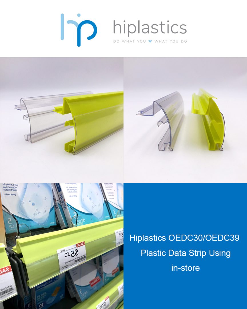Hiplastics OEDC30 OEDC39 Plastic Data Strip Using in-store - Hiplastics